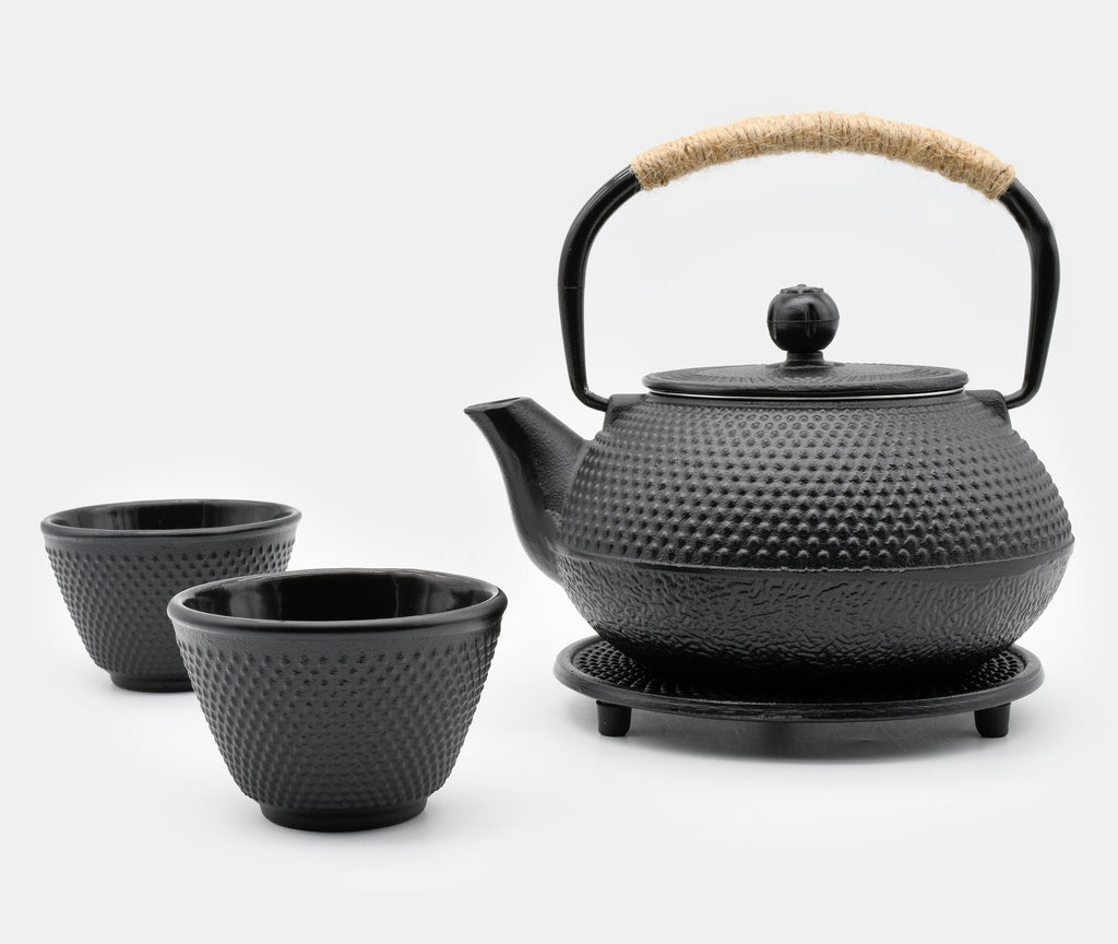 Zen Minded Japanese Cast Iron Tea Set - 800ml Black – zen minded