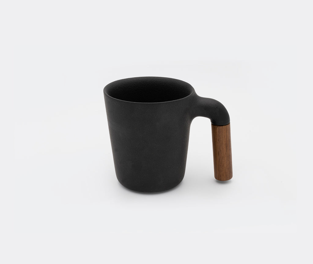 HMM Mugr Coffee & Tea Mug with Wooden Handle - Black – zen minded