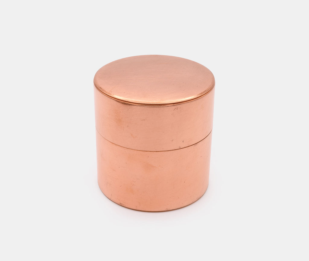 SyuRo Cylindrical Tea Caddy & Coffee Can S - Copper – zen minded