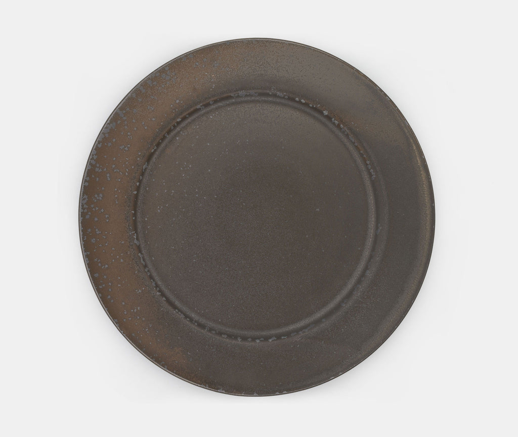 SyuRo Stoneware Glazed Ceramic Medium Plate - Black – zen minded